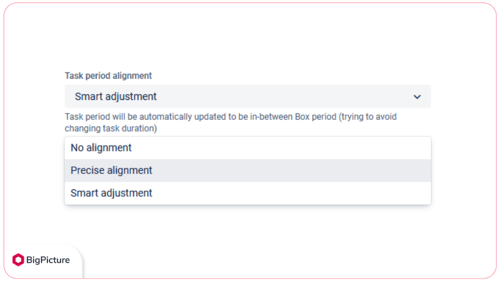 Agile schedule in BigPicture. How to set it up? | BigPicture
