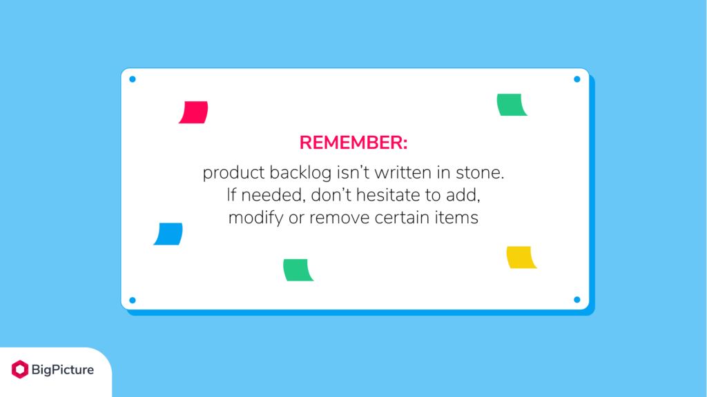 Product Backlog - Everything you need to know | BigPicture