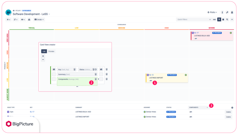Jira Components. How BigPicture handles them? | BigPicture